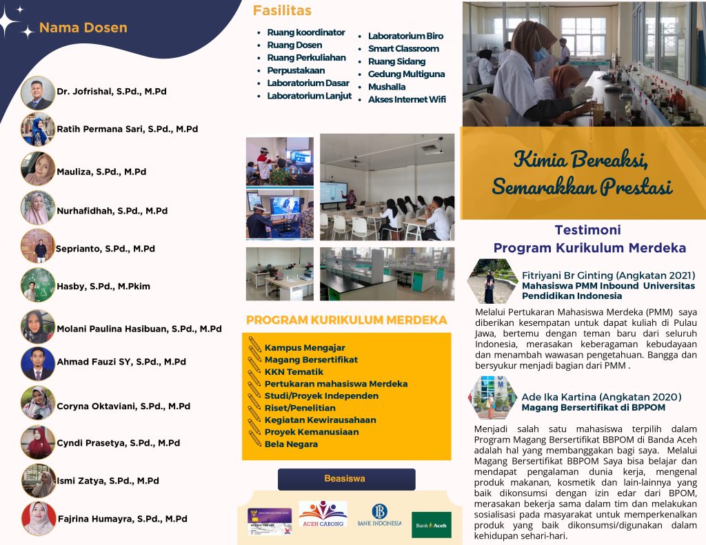 Pendidikan Kimia – Universitas Samudra